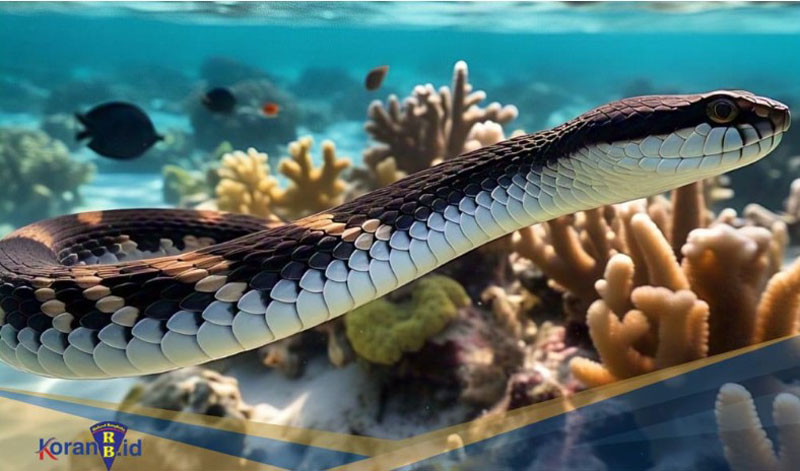 Tidak Berbahaya! Berikut 5 Fakta Ular Laut Kepala Kura-kura